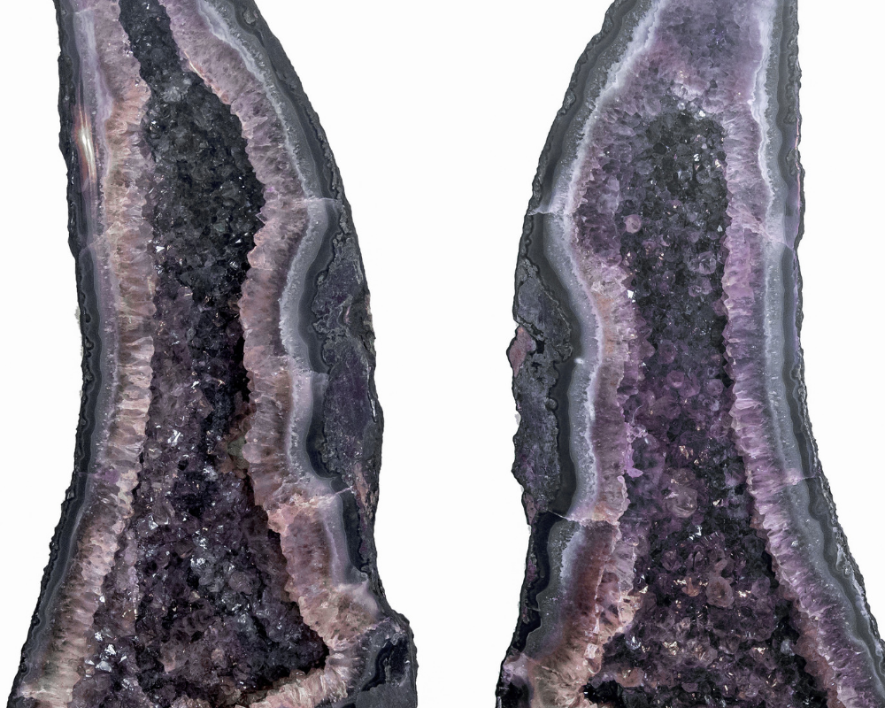 Prasiolite Geode "Angel Wings" with Green Amethyst – Crystal Bliss Geodes