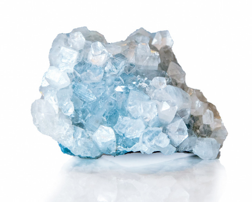 Zeolite Minerals Cluster - Baby Blue – Crystal Bliss Geodes